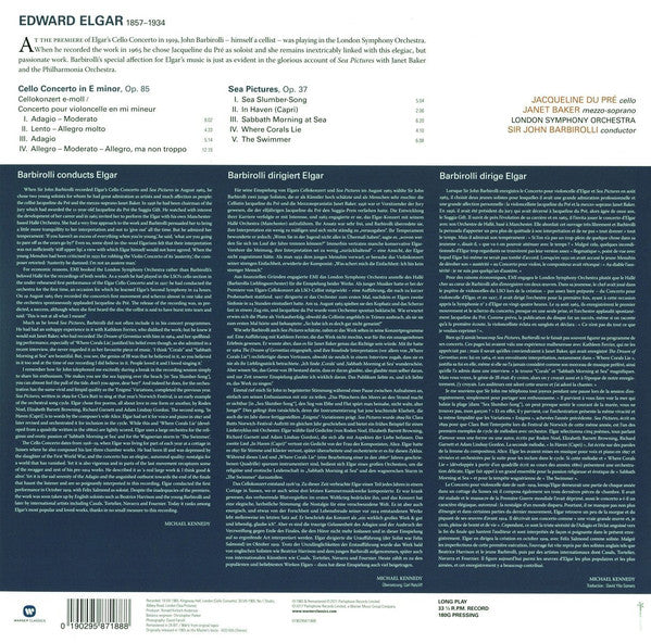 Buy Sir Edward Elgar - Jacqueline Du Pré, Sir John Barbirolli, London ...